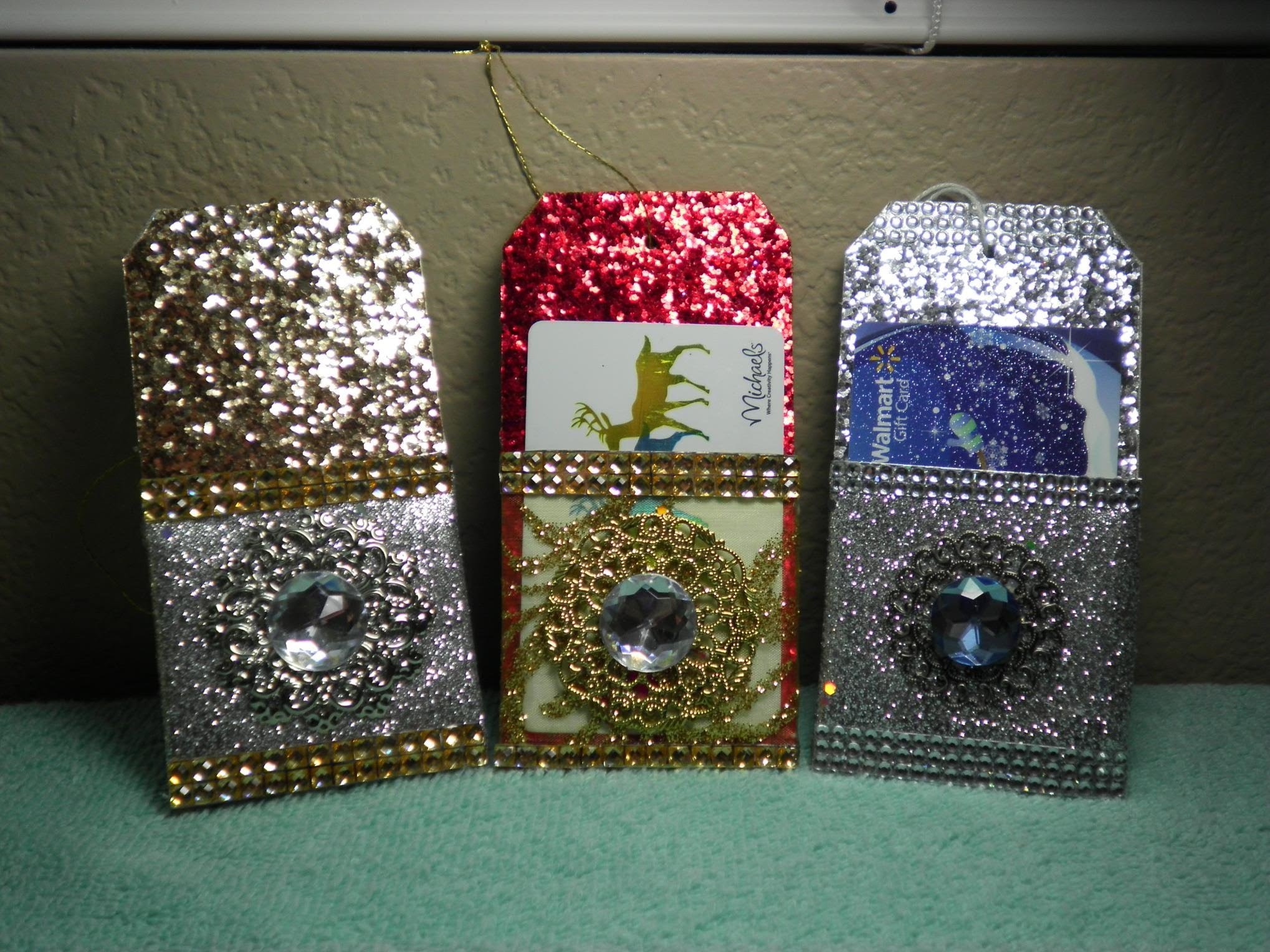 DIY Gorgeous Gift Card Holder Christmas Ornament SOOO Easy 