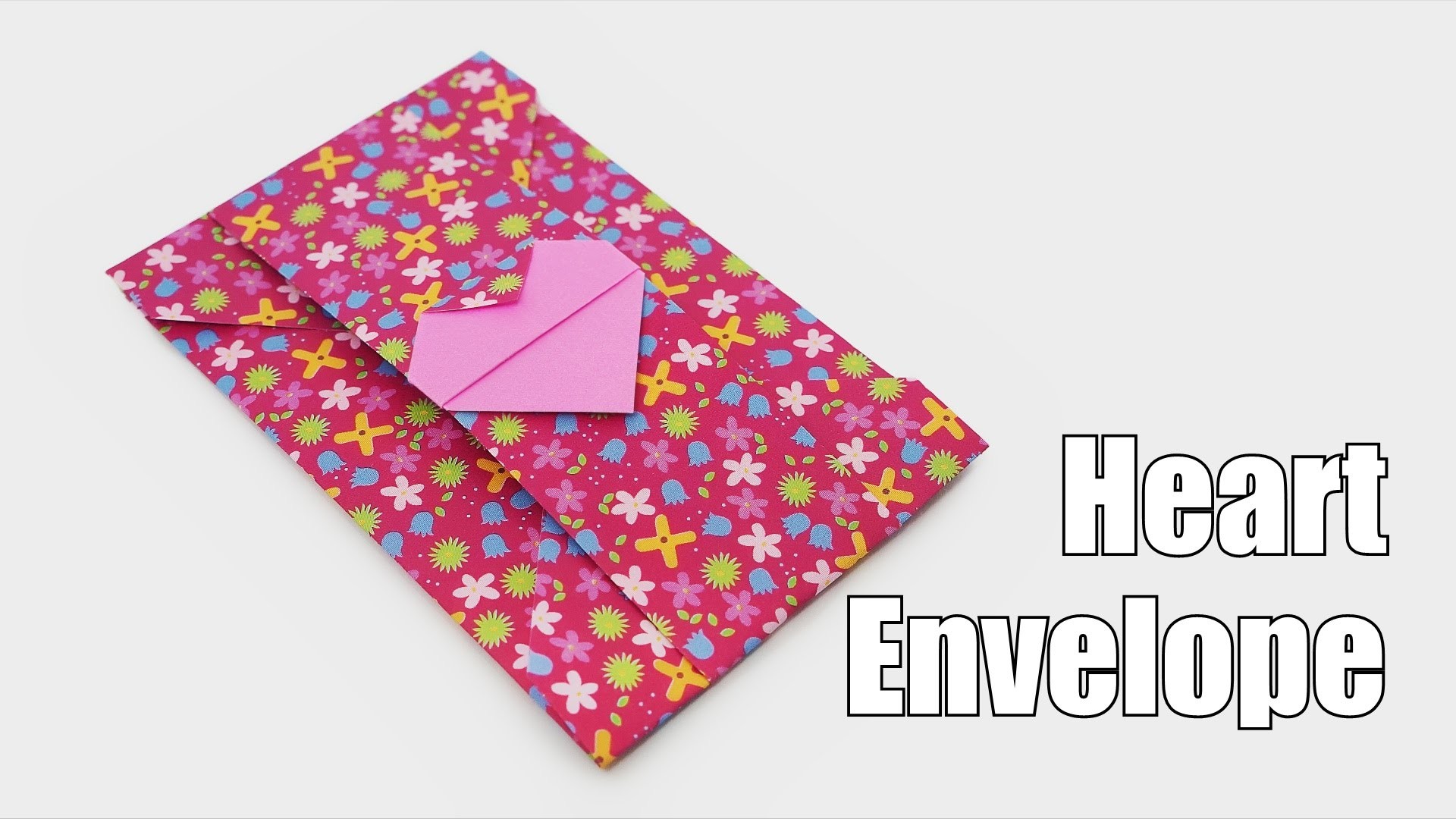 Origami Heart Envelope (Jo Nakashima) - Mothers Day Origami Heart Envelope (Jo Nakashima) - Mothers Day