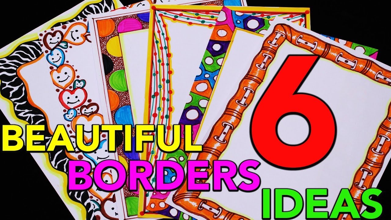  How To Draw A Border Design On Paper Cards Border Designs My 