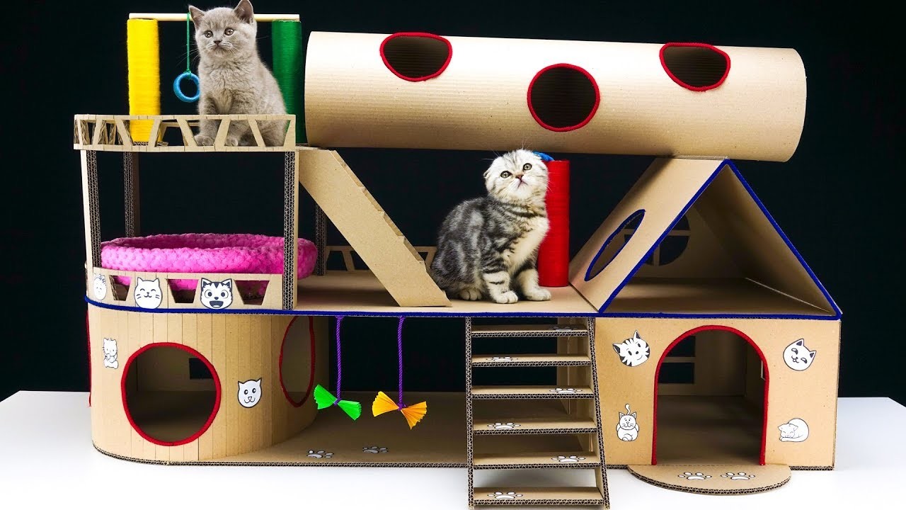 How To Build Modular Cat House From Cardboard how-to-build-modular-cat-house-from-cardboard