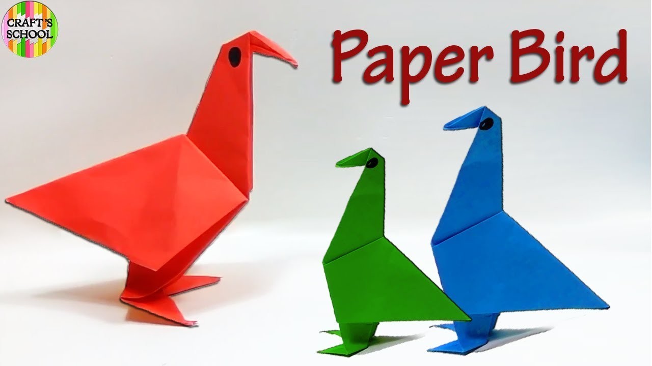 How To Make A Paper Bird Easy Steps To Make An Origami Bird Kids 