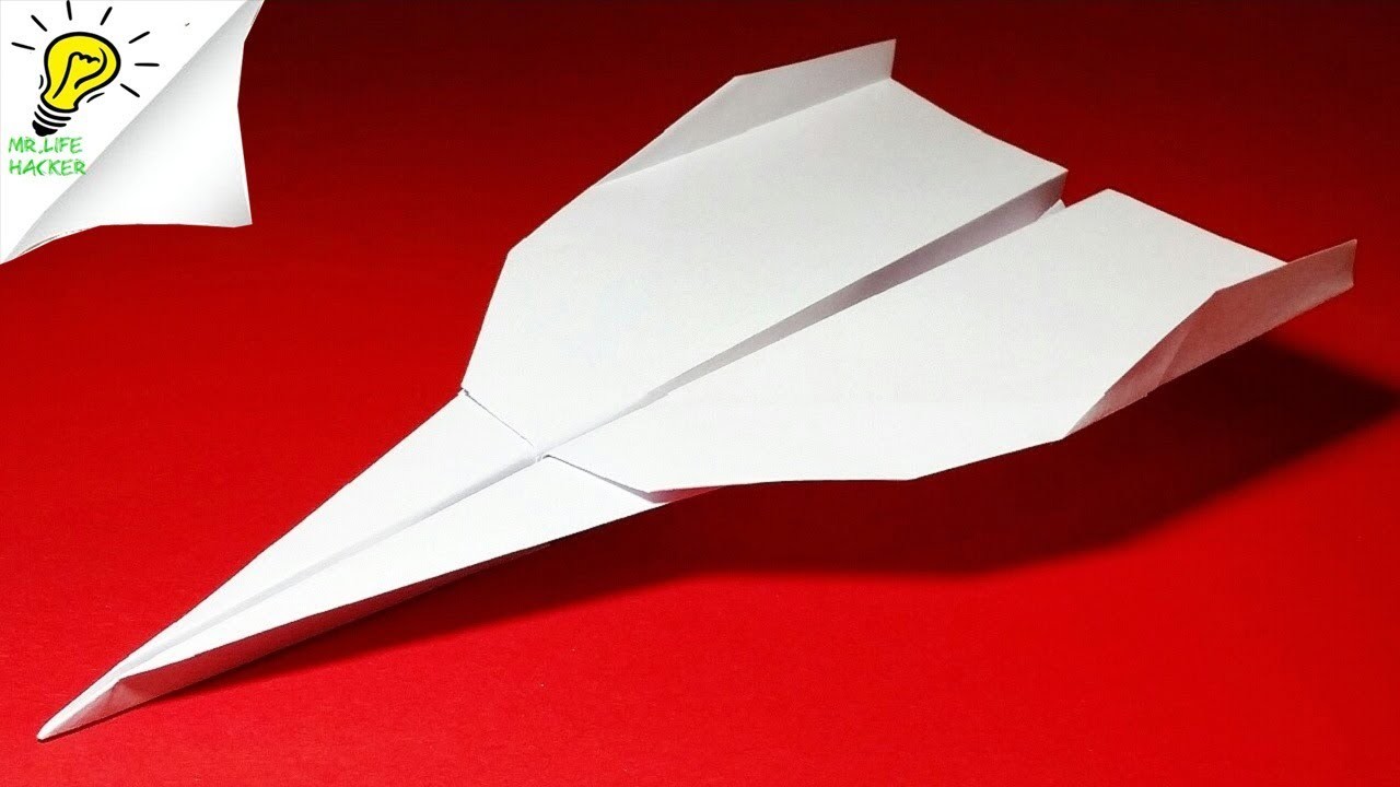 Fastest Flying Paper Airplane Tutorial The Dart The Fastest Paper