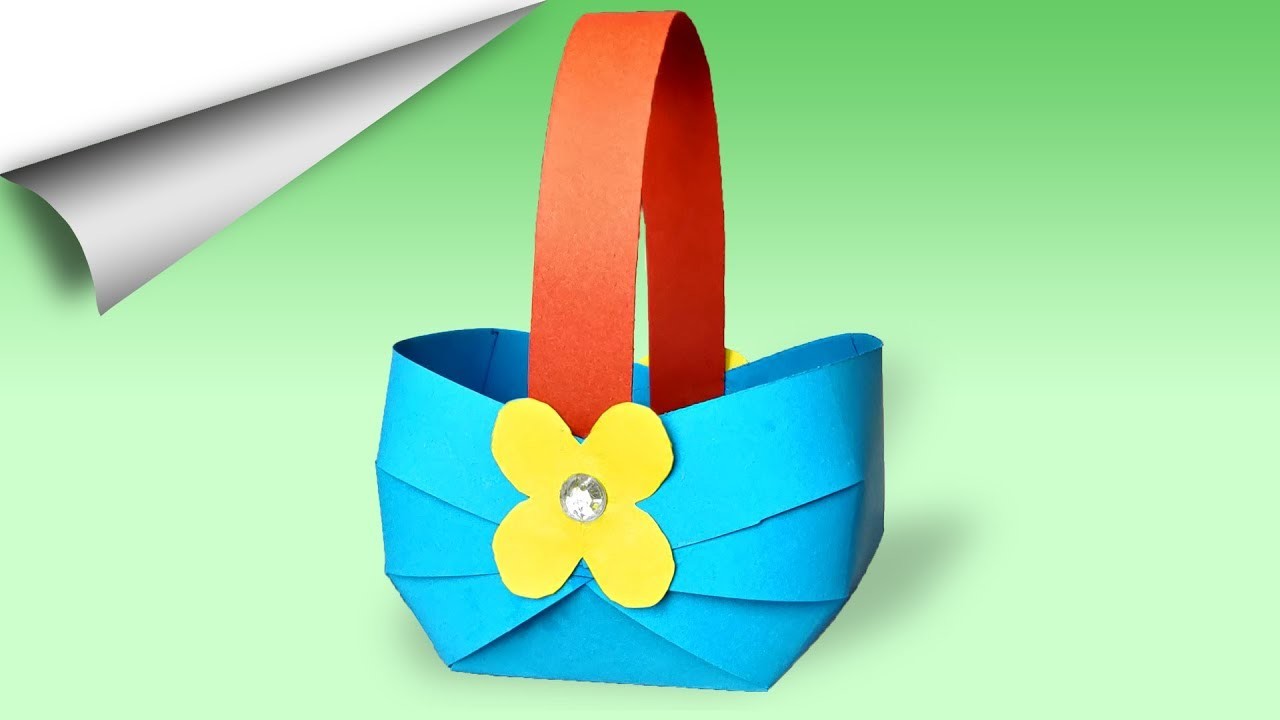 How To Make Basket Paper Craft DIY Crafts Minute Crafts For Kids how-to-make-basket-paper-craft-diy-crafts-minute-crafts-for-kids