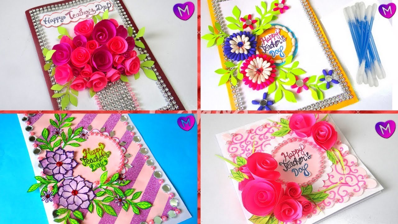 How To Make Greeting Cards For Teachers Day 5 Latest Design Handmade Greeting Card Making Ideas