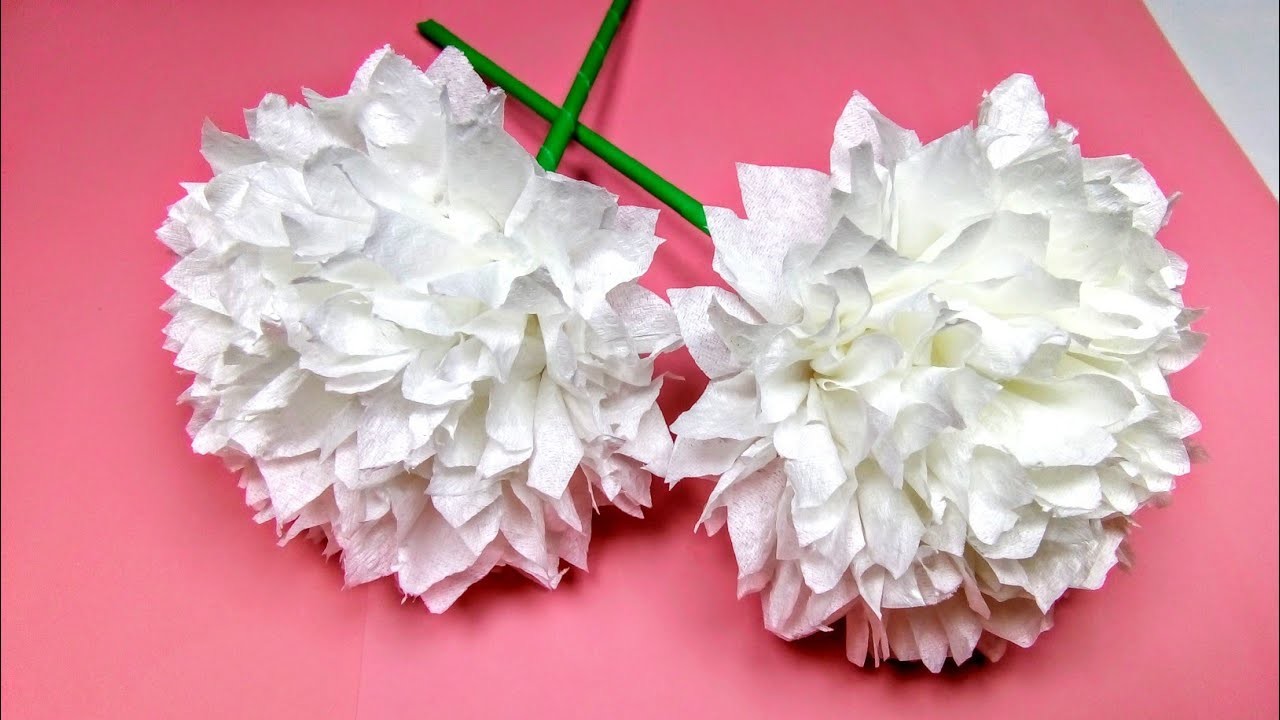 How To Make Round Tissue Paper Flower DIY Paper Crafts Beautiful How To Make Round Tissue Paper Flower DIY Paper Crafts Beautiful