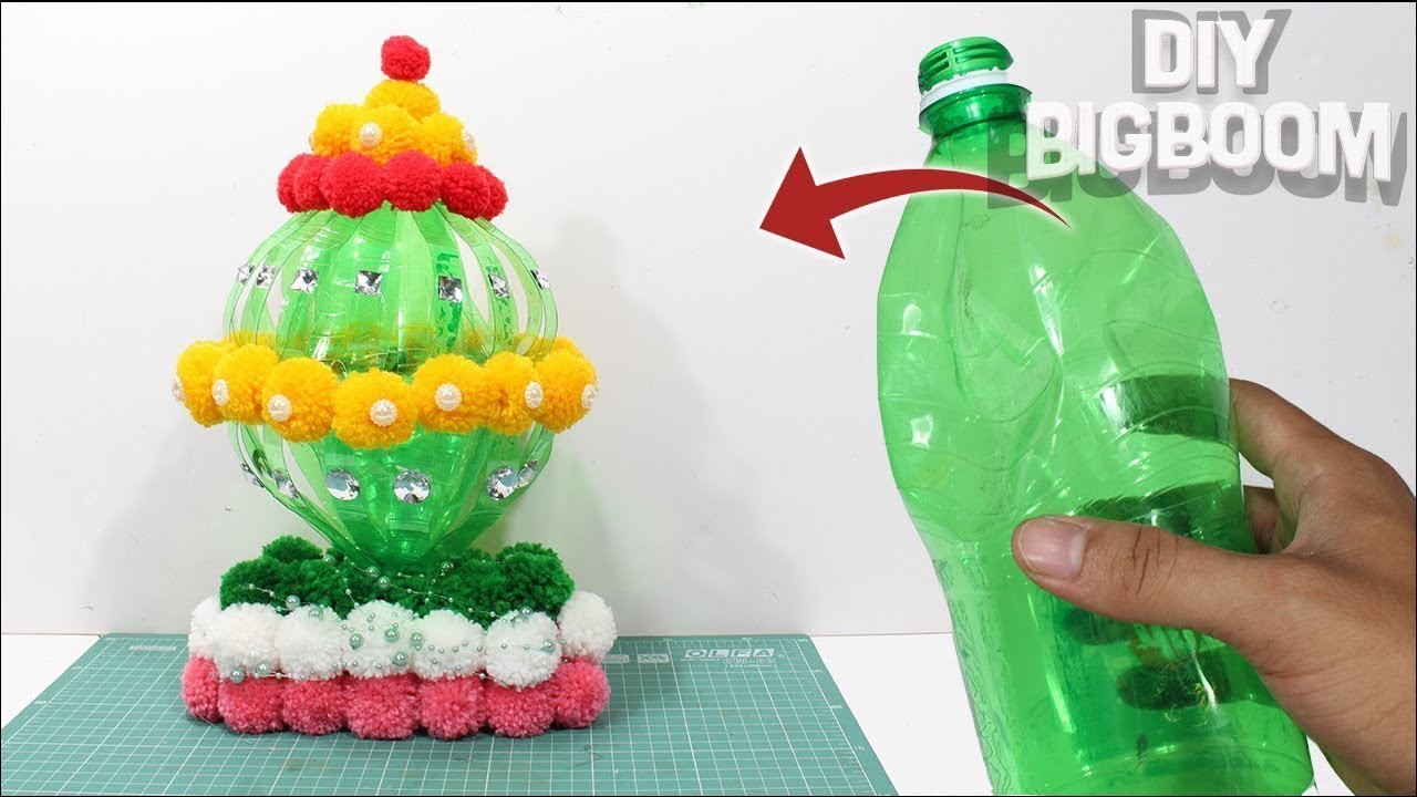 How To Make Flower Pot Using Plastic Bottle 2 DBB