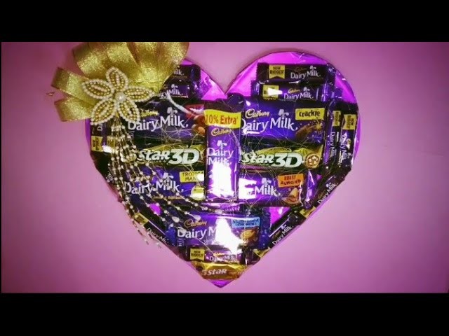diy-how-to-make-chocolate-hamper-in-heart-shape