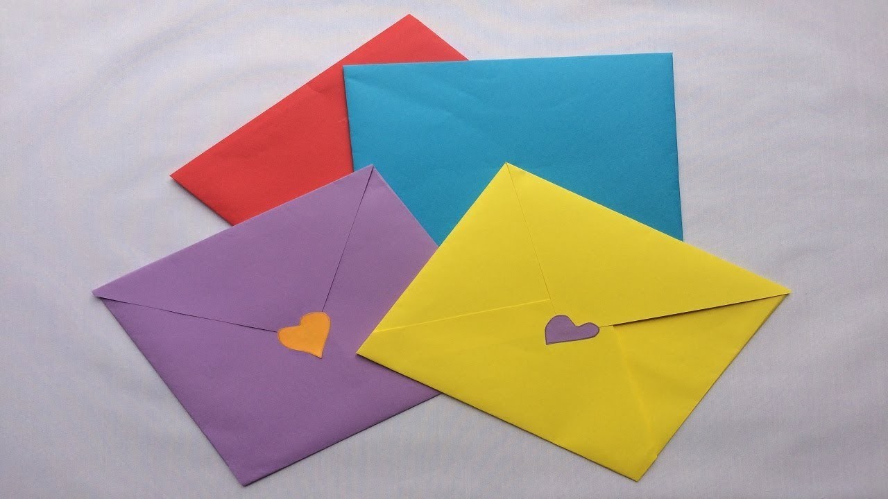 How To Make A Paper Easy Envelope Easy Folded Paper Envelope Origami Envelope