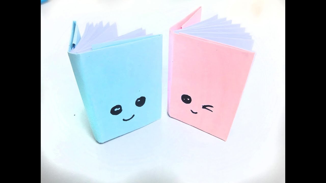 How To Make Amazing DIY Mini Notebook Easy One Sheet Of Paper Step 