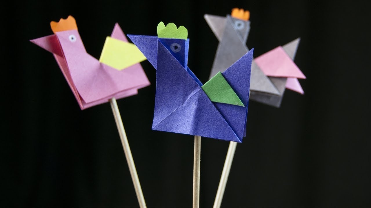Easy To Make A Paper Chicken For Kids easy-to-make-a-paper-chicken-for-kids