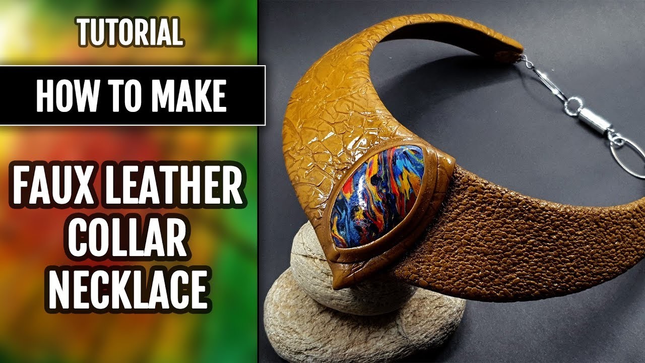 Tutorial How To Make Faux Leather Necklaces With Unique Design Tutorial How To Make Faux Leather Necklaces With Unique Design