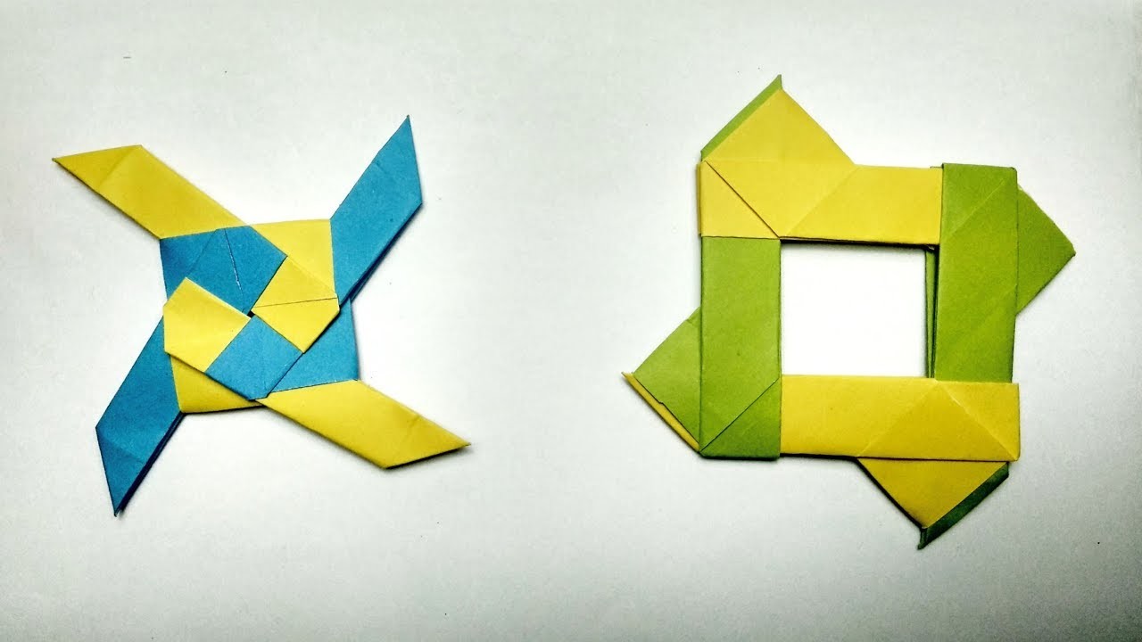 How To Make A Paper Transforming Ninja Star Origami Ninja Star Tutorial