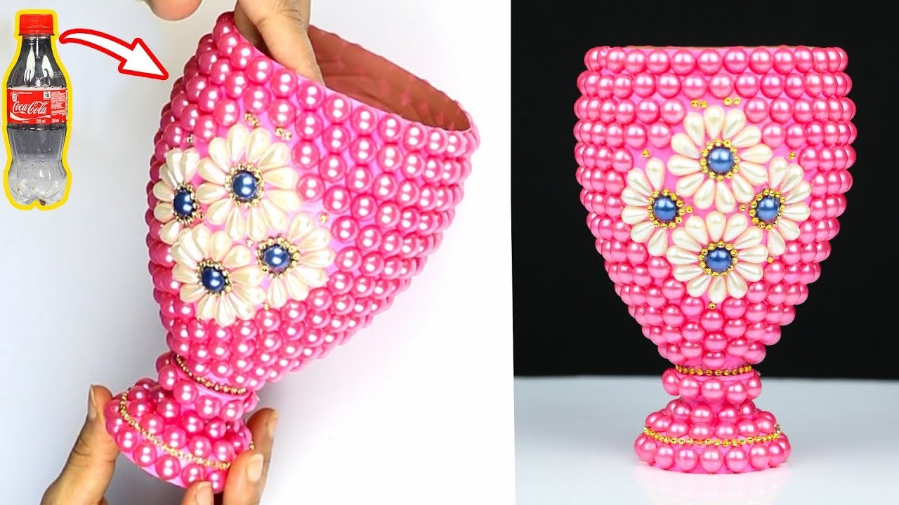 How To Make A Flower Vase At Home Plastic Bottle Flower Vase Best 