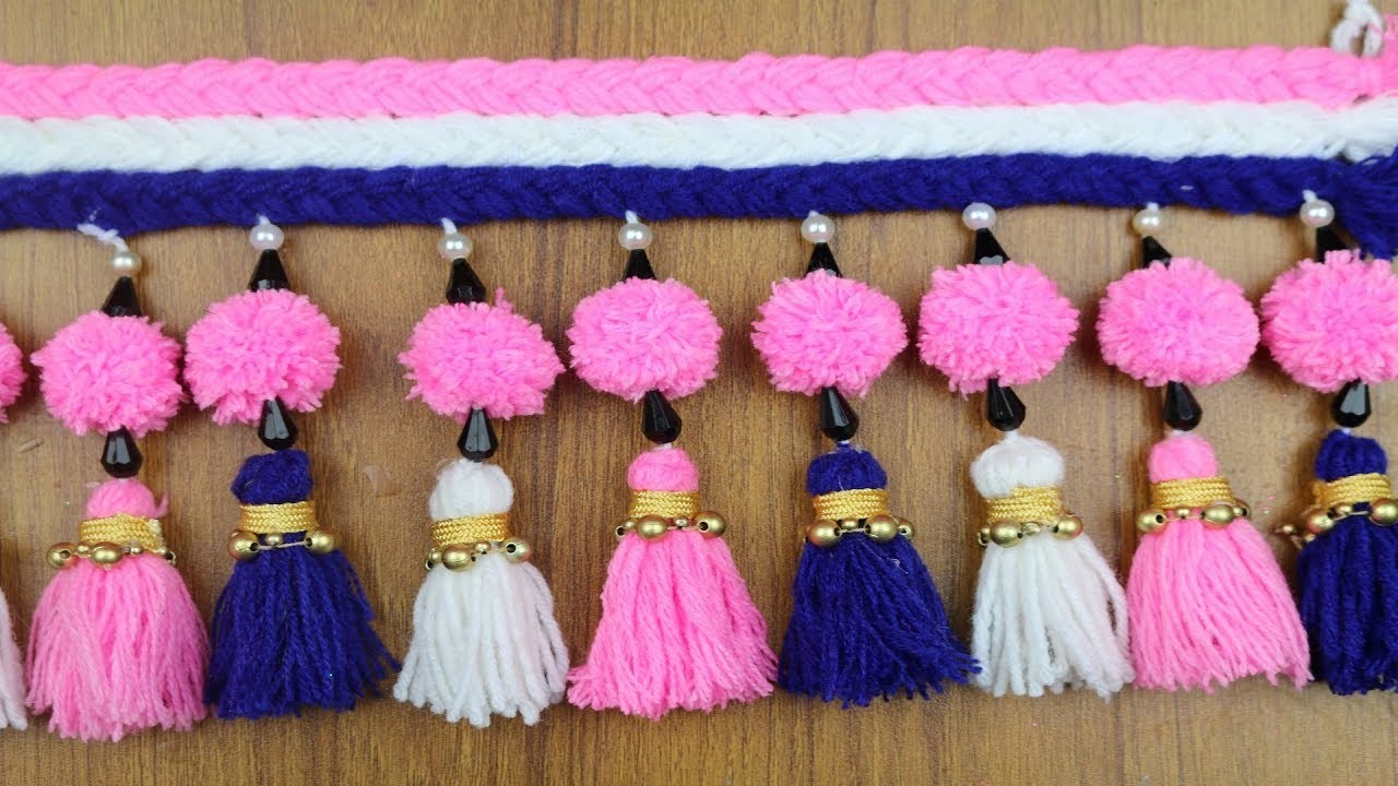 Woolen Craft Idea How To Make Door Hanging Toran Woolen Design Best Reuse Ideas DIY Projects woolen-craft-idea-how-to-make-door-hanging-toran-woolen-design-best-reuse-ideas-diy-projects