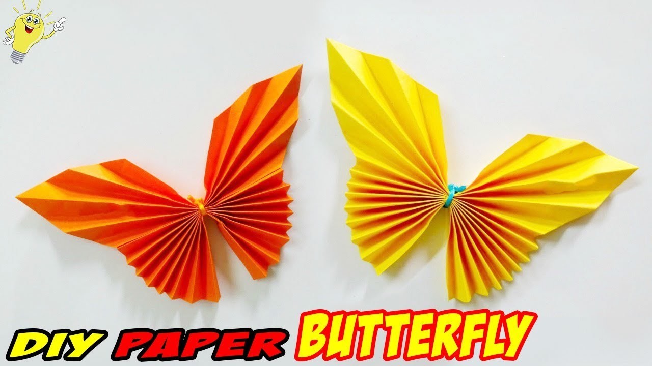 How To Make An Easy Origami Butterfly DIY Paper Butterfly Easy Paper Butterfly Origami Paper Crafts 