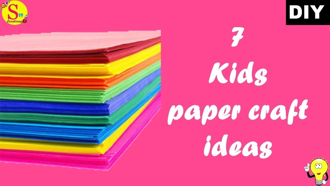 7 Kids Craft Ideas How To Make A Paper Animals Easy Step By Step Holiday Crafts For Kids Easy