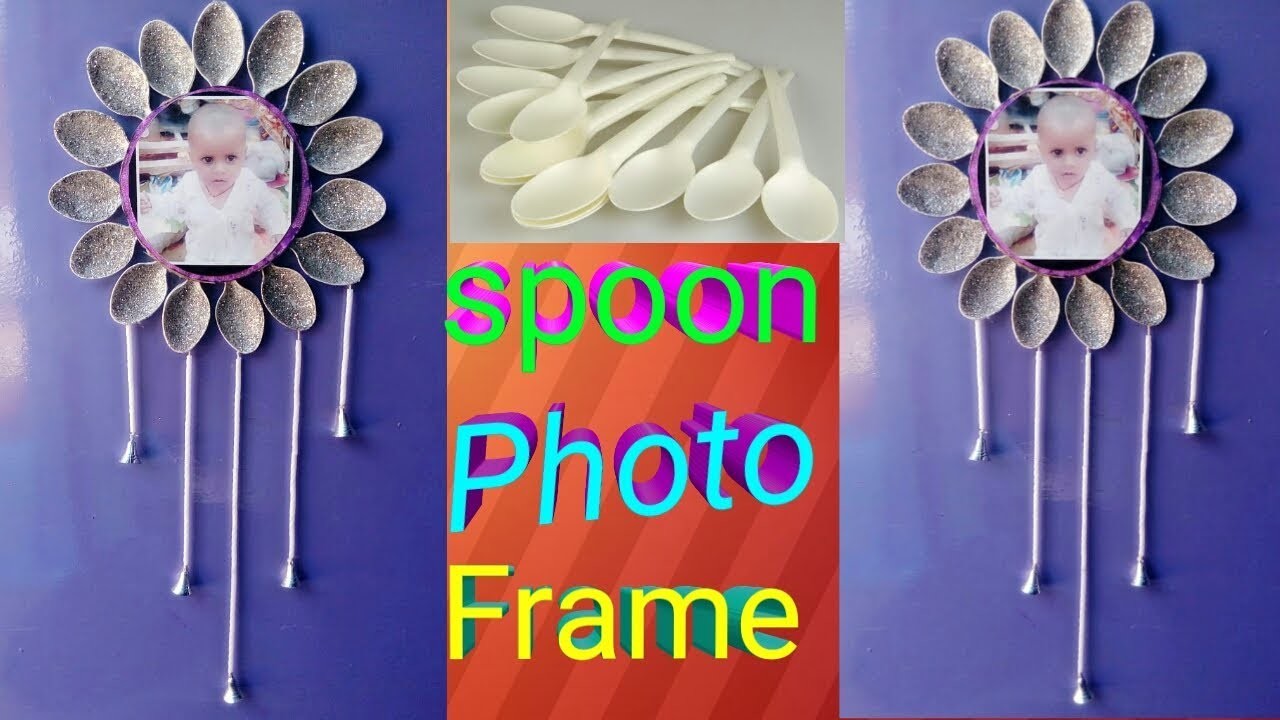 How To Make Photo Frame With Spoon
