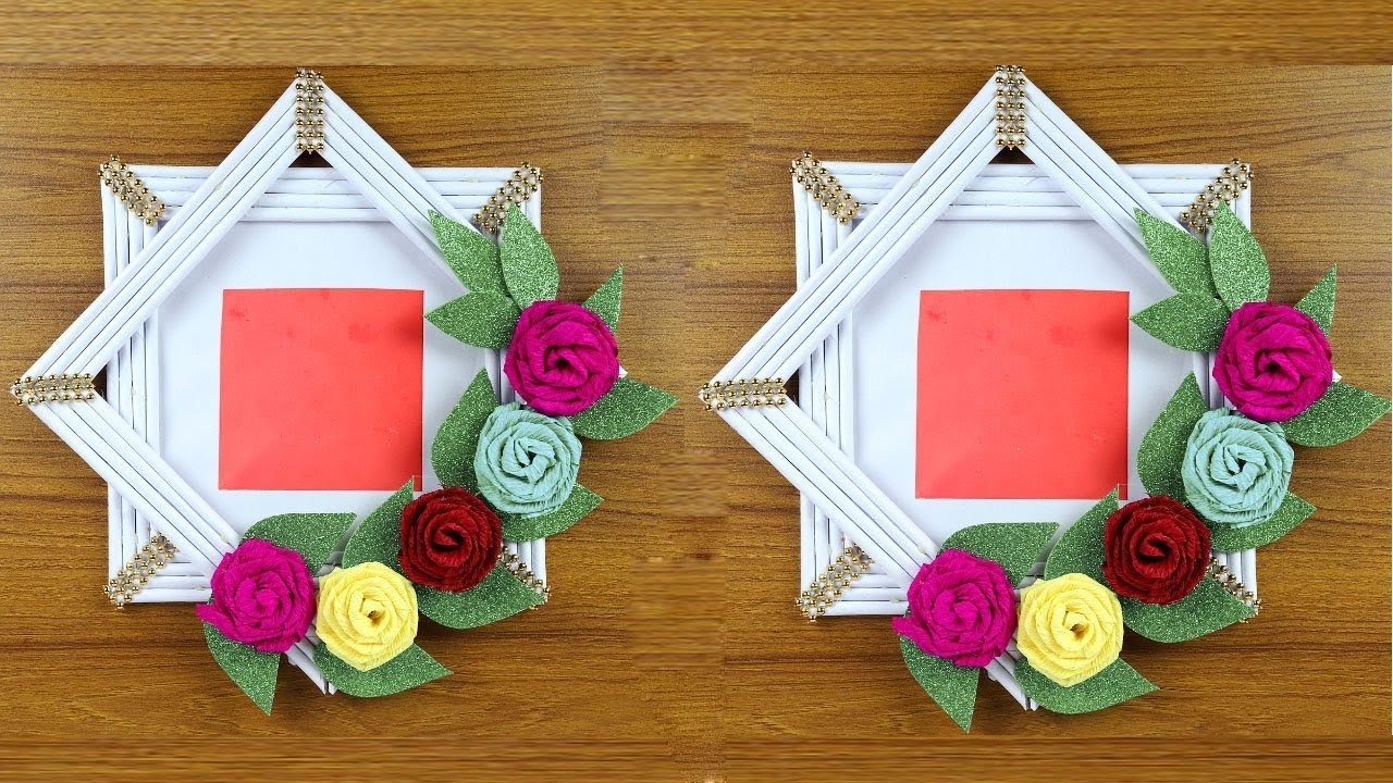 How To Make Genius Photo Frame Out Of Paper Easy Paper Crafts Ideas Paper Crafts Step By Step