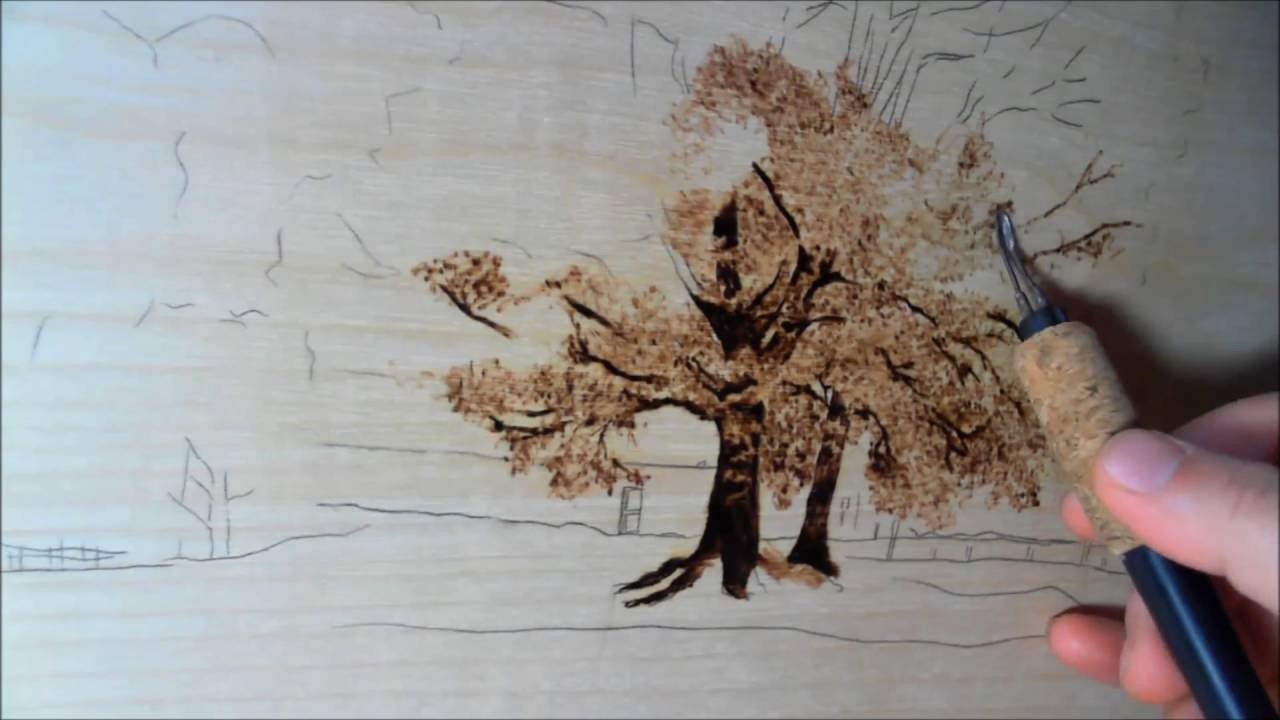 Jeans Pyrography Art How To Draw A Tree 