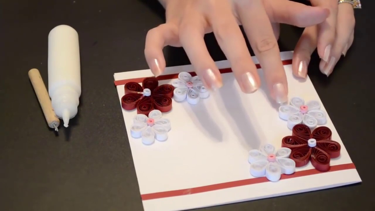 How To Make A Greeting Quilling Card DIY Paper Crafts For Teenagers 