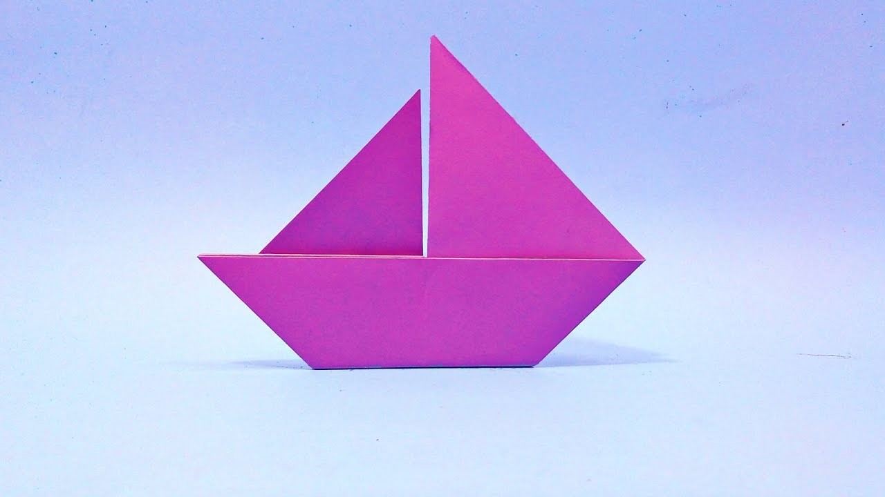 how-to-make-2d-paper-an-origami-sail-boat-easy-origami-paper-boat