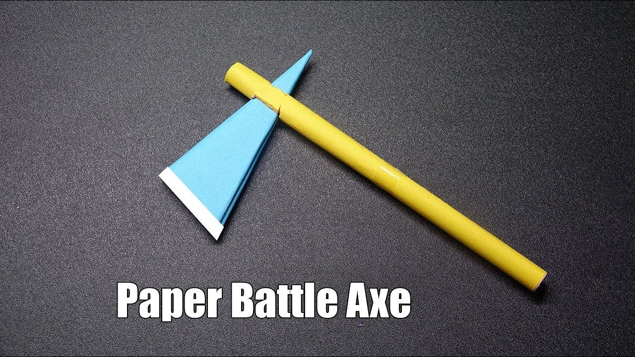 How To Make A Paper Battle Axe PART 2 Easy Origami Tutorial DIY how-to-make-a-paper-battle-axe-part-2-easy-origami-tutorial-diy