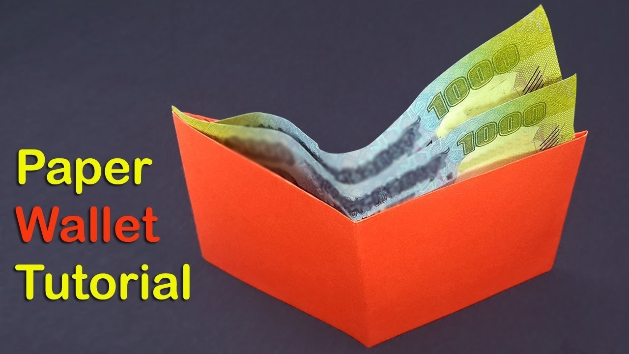 How To Make Paper Wallet With Easy Steps Origami Wallet Easy Paper 
