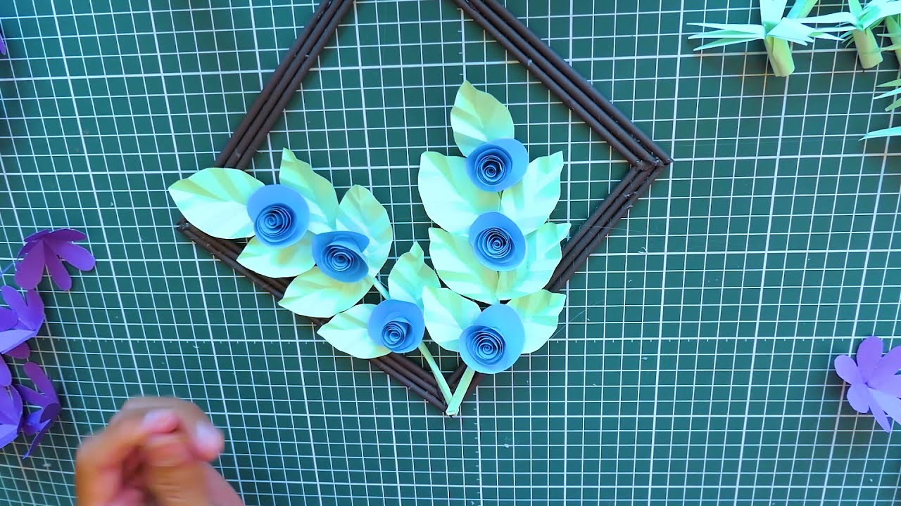 How To Make 3D Wall Hanging Paper Flower