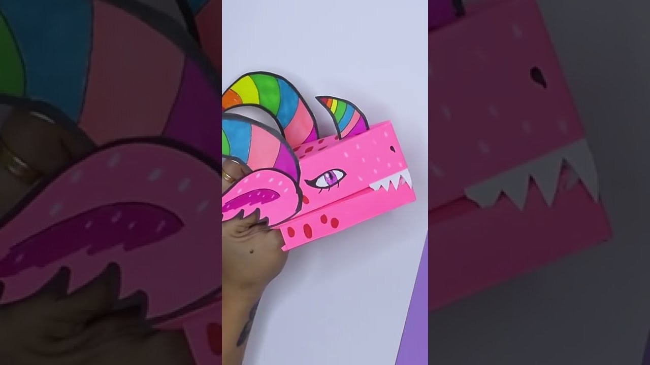 DIY Paper Dragon Puppet TikTok Origami Dragon