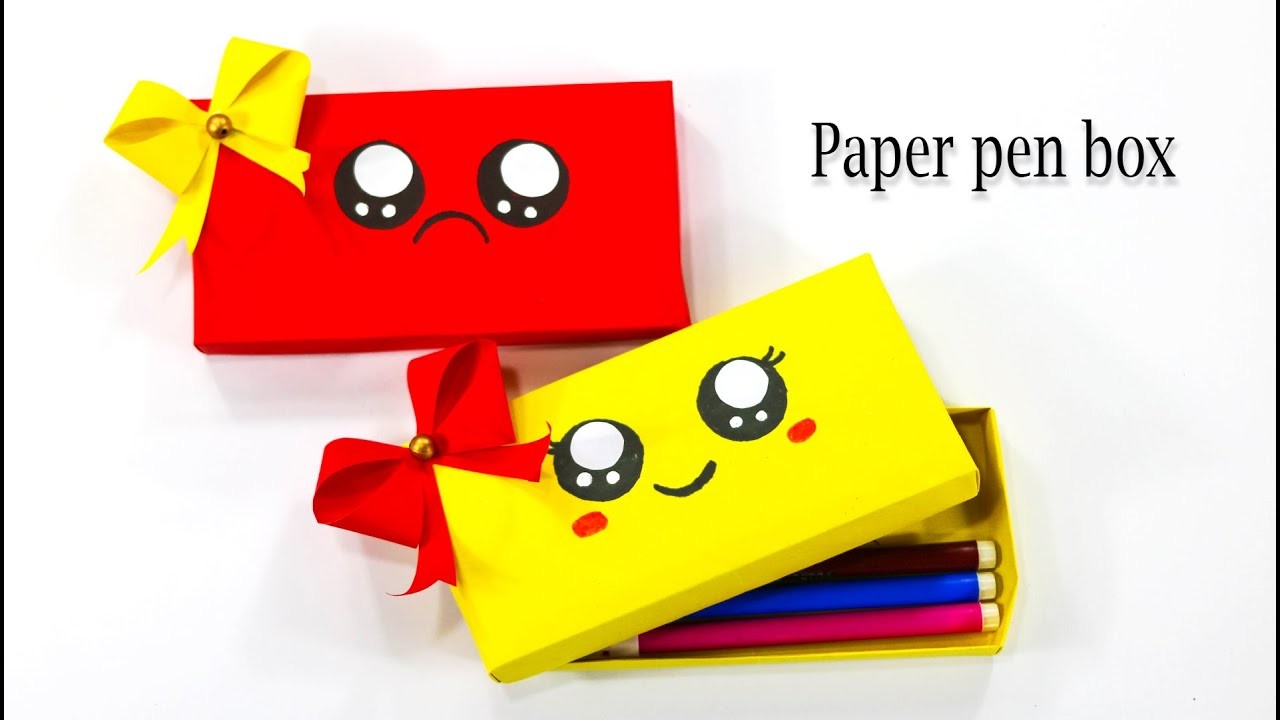 How To Make A Paper Pencil Box DIY Paper Pencil Box Idea Easy Origami how-to-make-a-paper-pencil-box-diy-paper-pencil-box-idea-easy-origami
