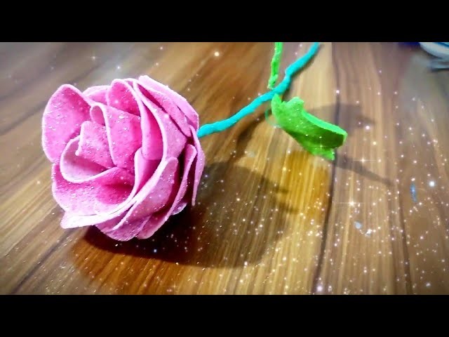 How To Make Rose Flower With Colour Paper Diy Home Decor Rose Paper Craft how-to-make-rose-flower-with-colour-paper-diy-home-decor-rose-paper-craft