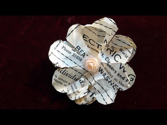How To Make A Quick And Easy Paper Flower