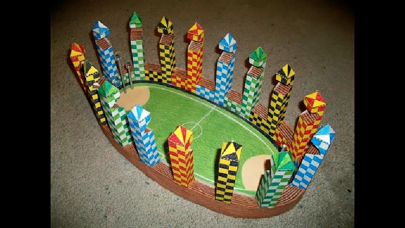 Paper Model of The Quidditch Pitch (Harry Potter), My Crafts and DIY ... Paper Model of The Quidditch Pitch (Harry Potter), My Crafts and DIY ...