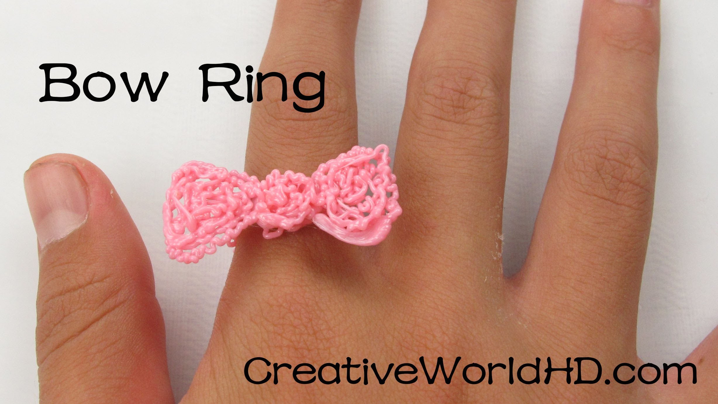 DIY Bow Ring How To Tutorial 3D Printing Pen 3Doodler Scribbler diy-bow-ring-how-to-tutorial-3d-printing-pen-3doodler-scribbler