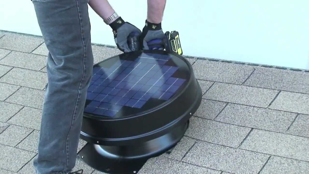 How to install Solar Attic Fan DIY YellowBlueTech How to install Solar Attic Fan DIY YellowBlueTech