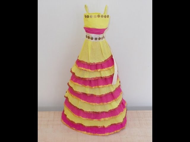 Kids Craft Ideas How To Make A Doll Dress From Crepe Paper kids-craft-ideas-how-to-make-a-doll-dress-from-crepe-paper