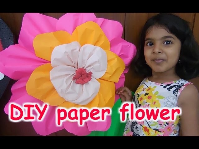 DIY Giant Paper Flower How To Make A Giant Paper Flower