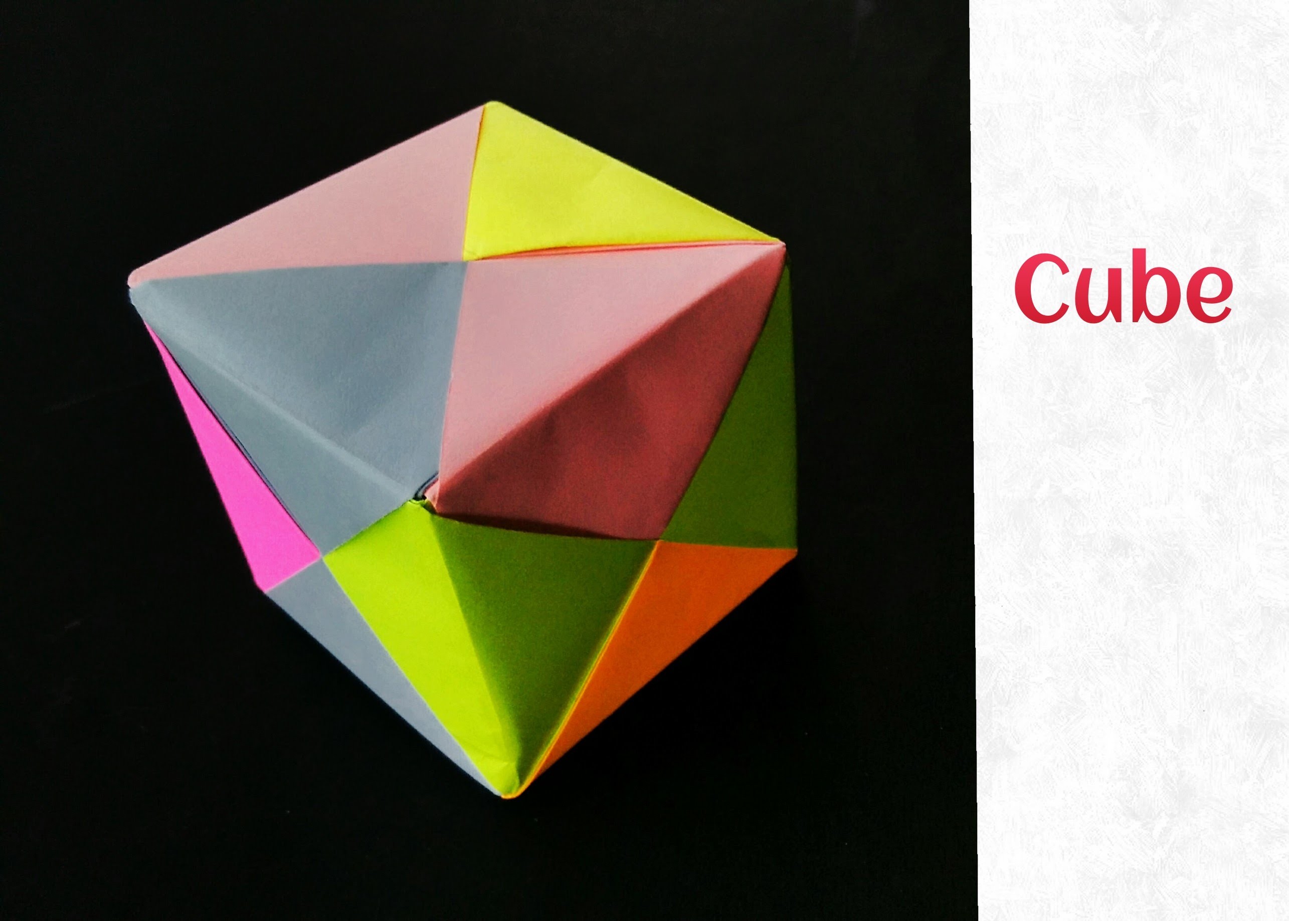 Origami Paper Cube 2 Modular 