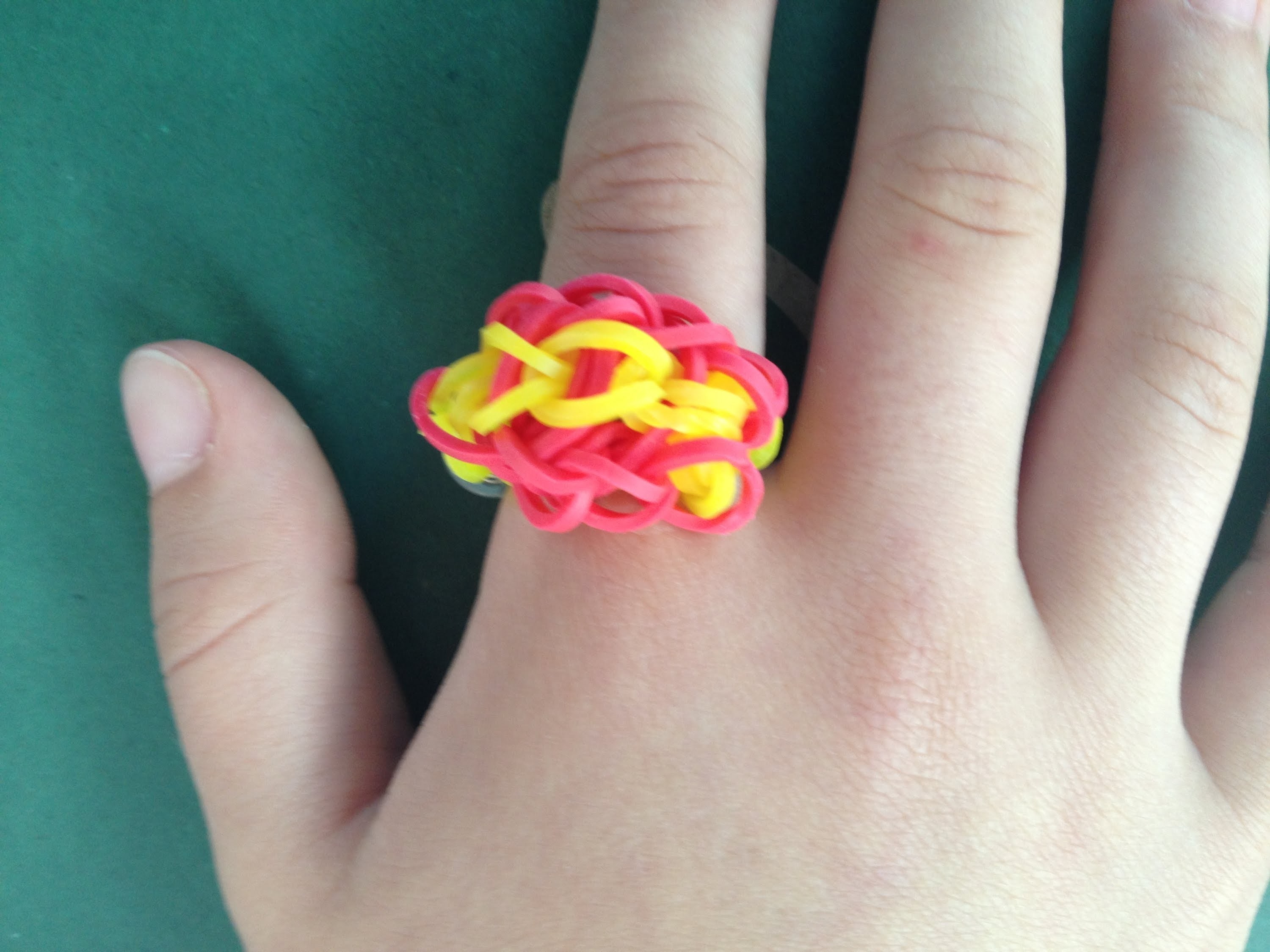 HOW TO MAKE A RAINBOW LOOM RING TRIPLE SINGLE EASY 