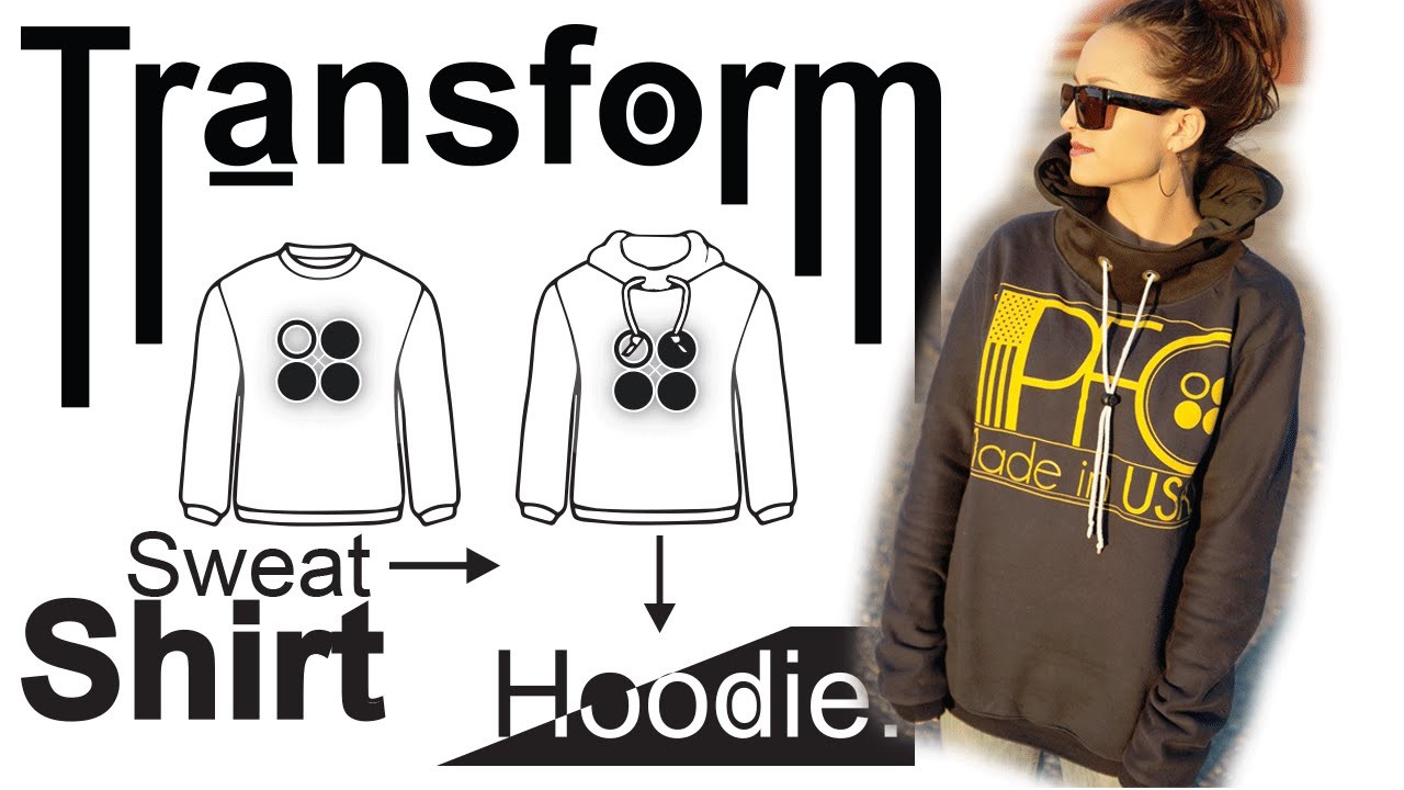 Easy Diy Transformation Sweat Shirt Hoodie