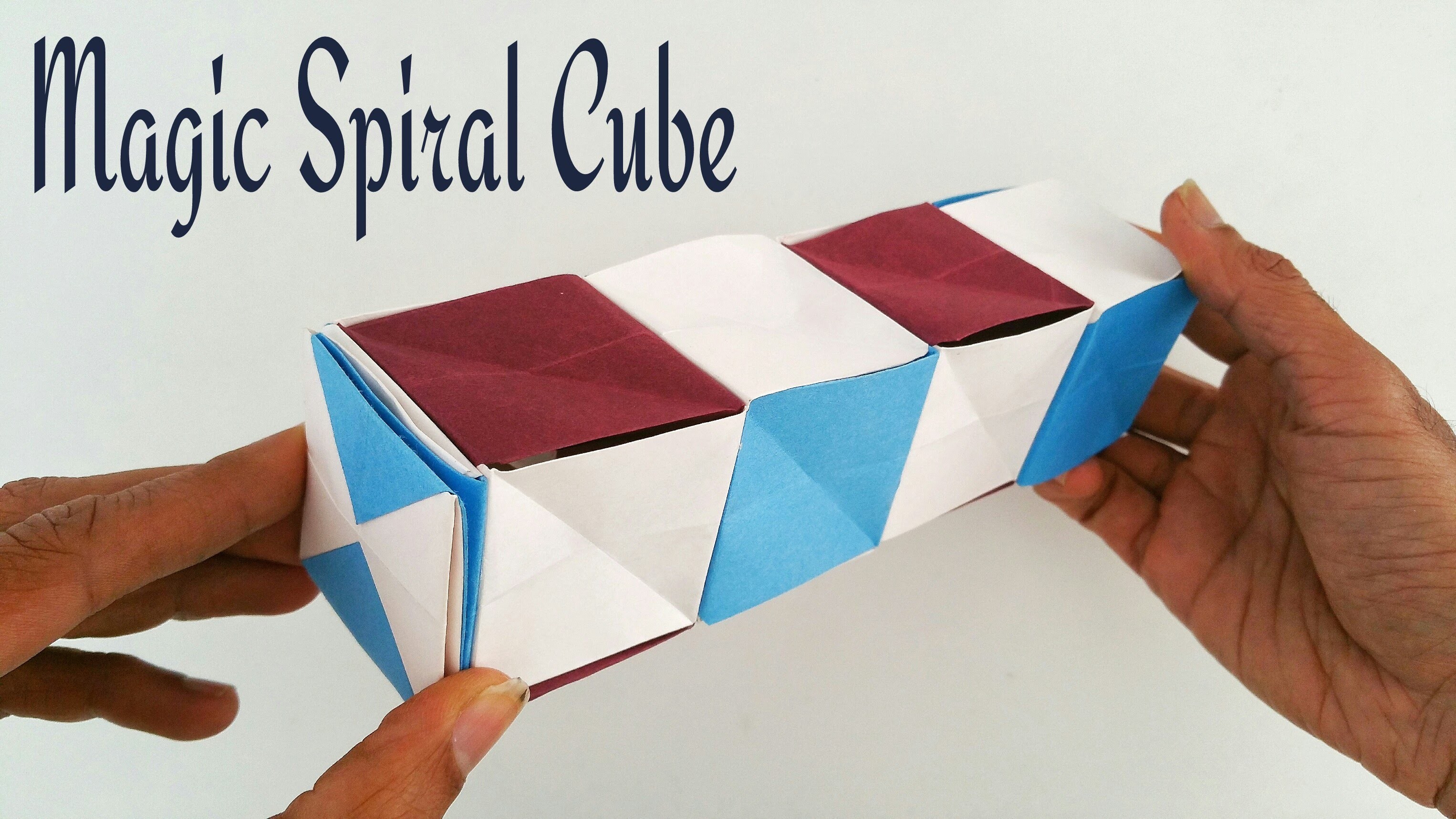 How To Make A Paper Magic Spiral Cube Modular Origami Tutorial