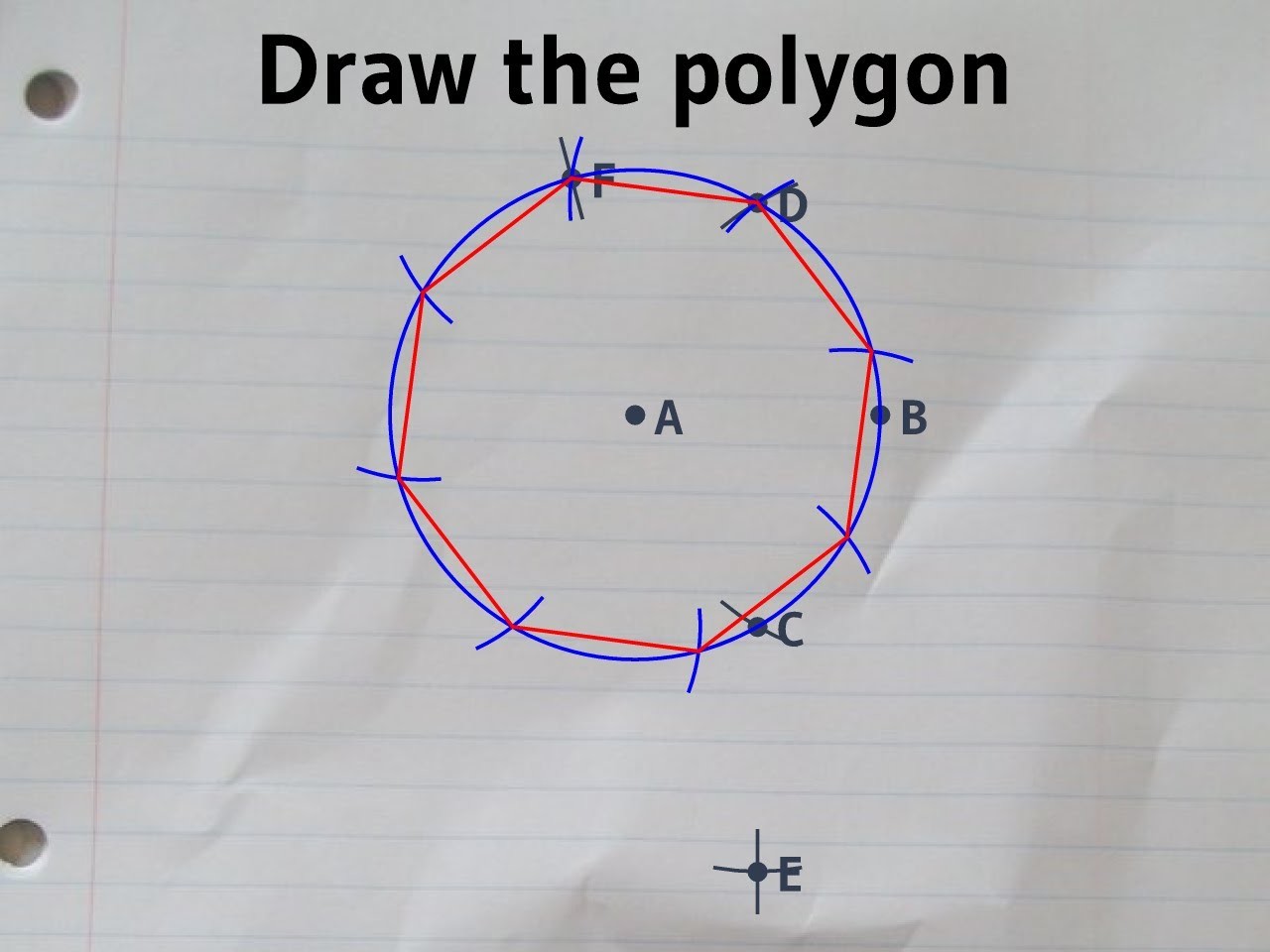 Constructing A Regular Octagon With Straightedge And Compass Inside A Given Circle