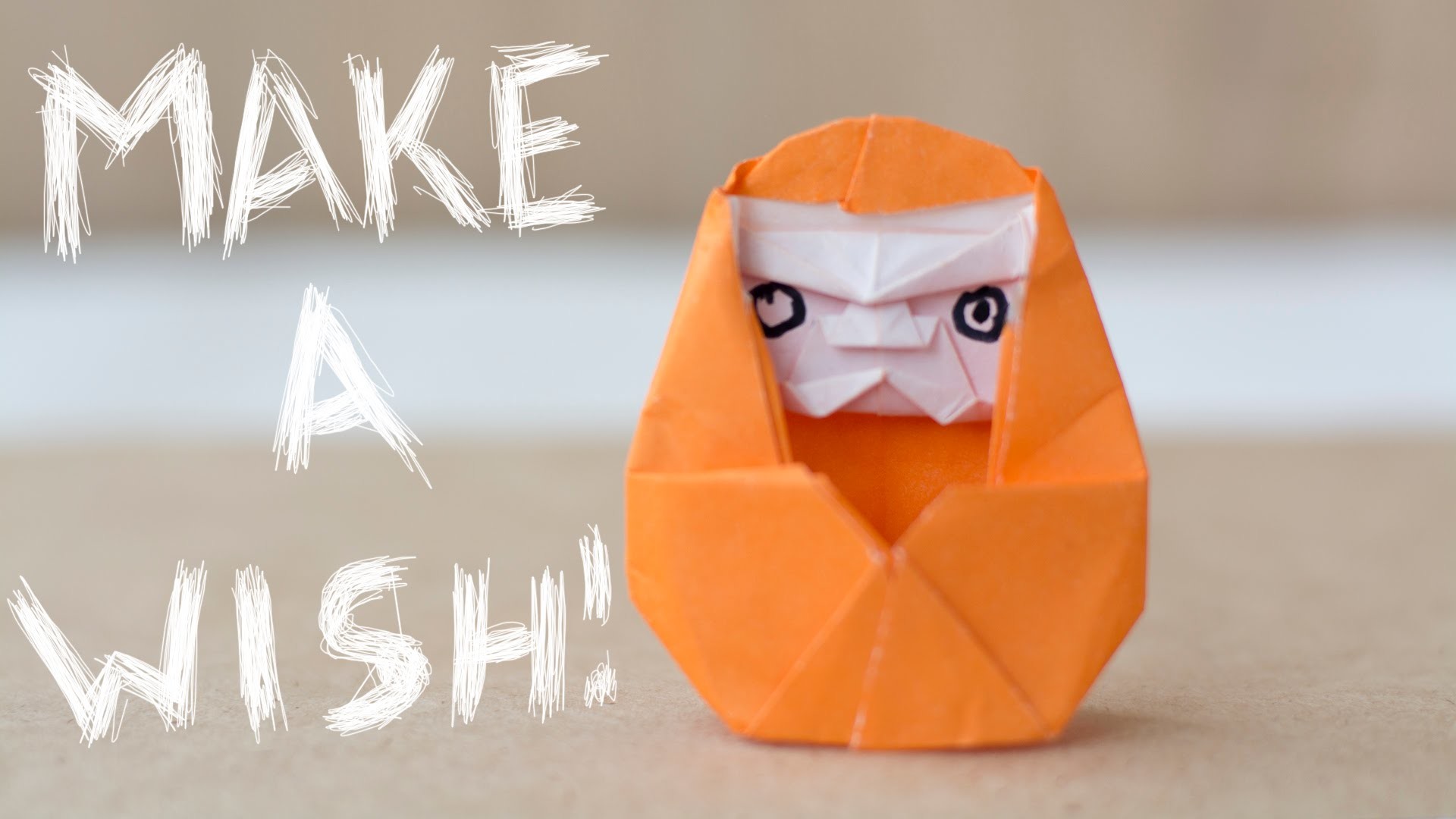 How To Make A Wish Origami Daruma Doll