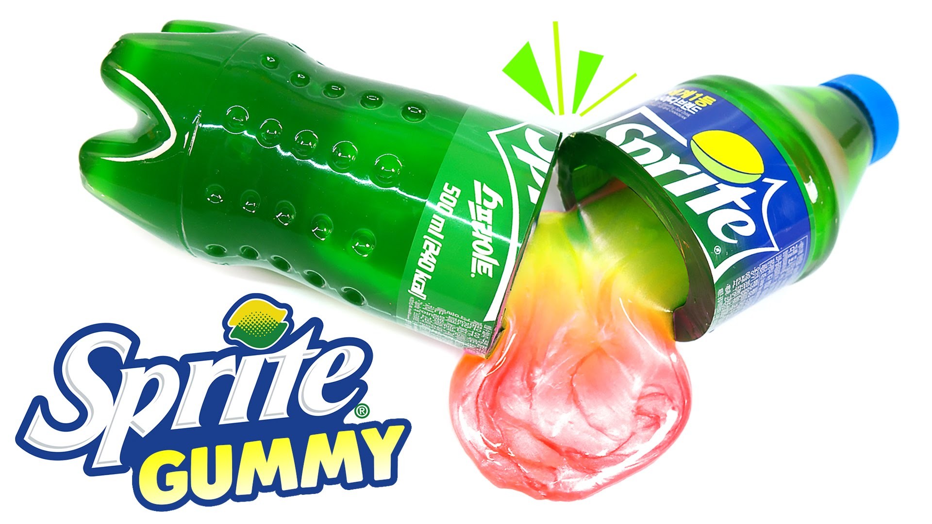 How To Make Sprite Soda Gummy Bottle DIY Sprite Soda Jello Dessert 