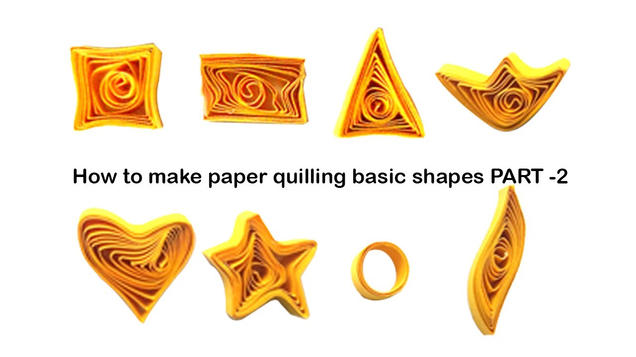 How To Make Quilling Basic Shapes For Beginners Tutorial Part 2