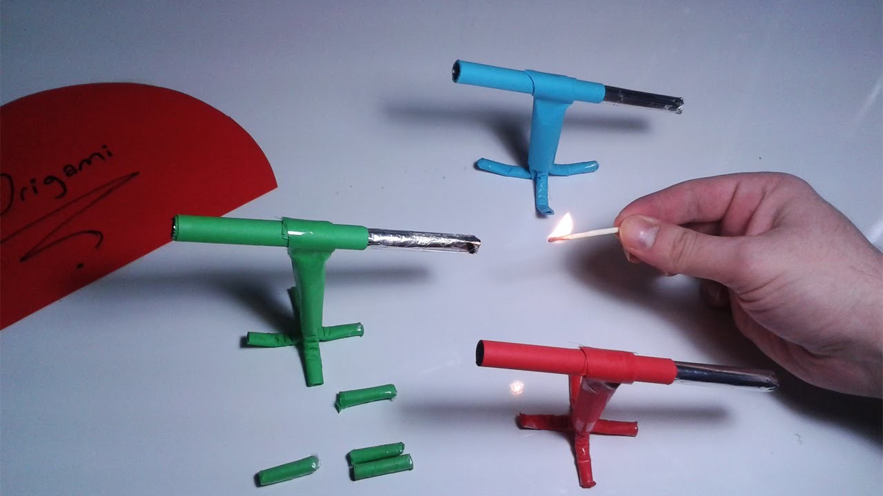 Diy How To Make A Paper Rocket Launcher Easy Tutorİal By Dr Origami