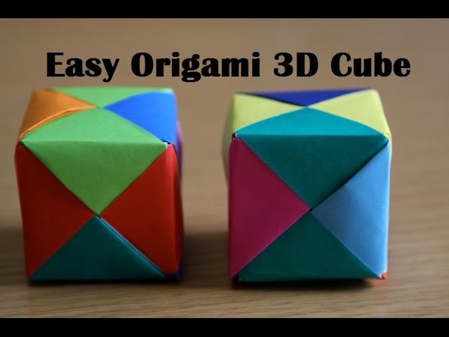 Origami Cube Very Easy Paper Cube For Kids