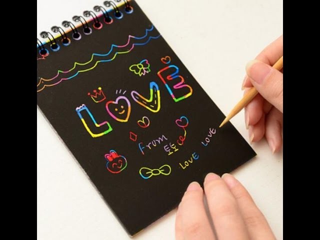 DIY How To Make Your Own Scratch Notebook