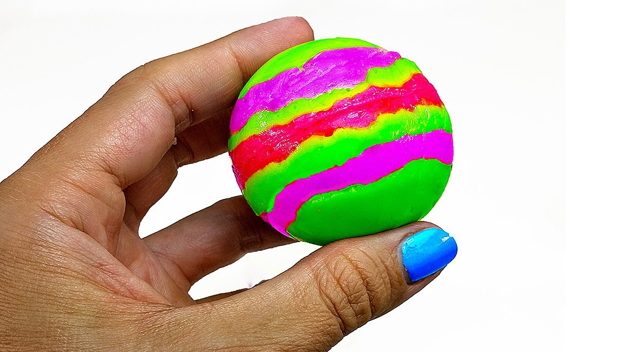 Diy How To Make Your Own Striped Bouncy Ball With Borax Super Bouncy