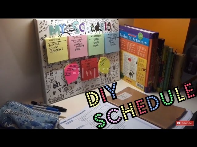 how-to-make-schedule-diy